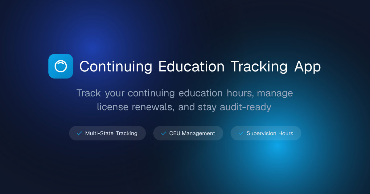Continuing Education Tracking App | Blog | Continuing Education ...